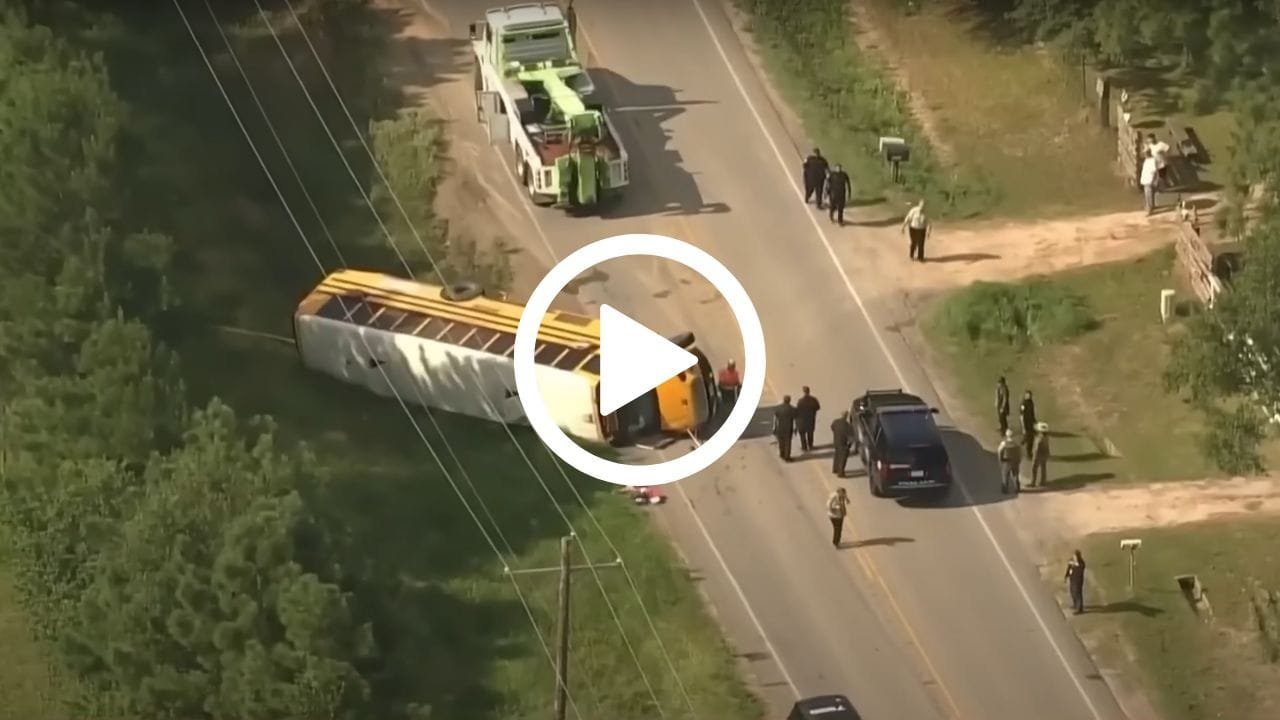 Watch Video: Texas School Bus Rollover Injures 10, Sparks Safety ...